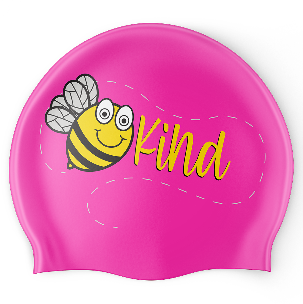 Bee Kind Swim Cap - Pink – Team Elite