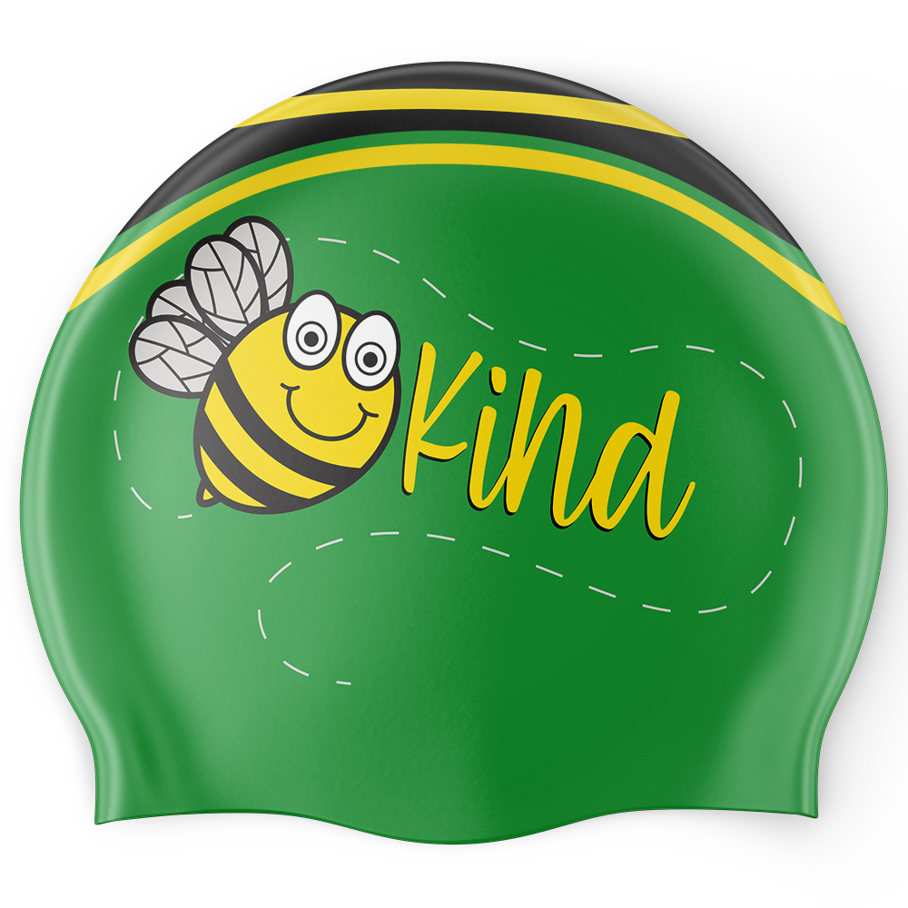 Bee Kind Swim Cap - Green – Team Elite