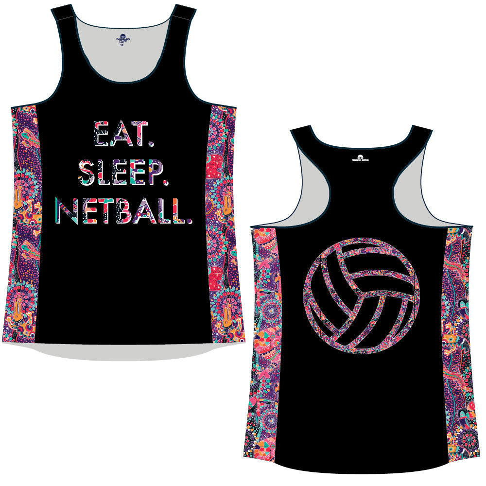 Eat Sleep Netball Racerback Singlet – Team Elite
