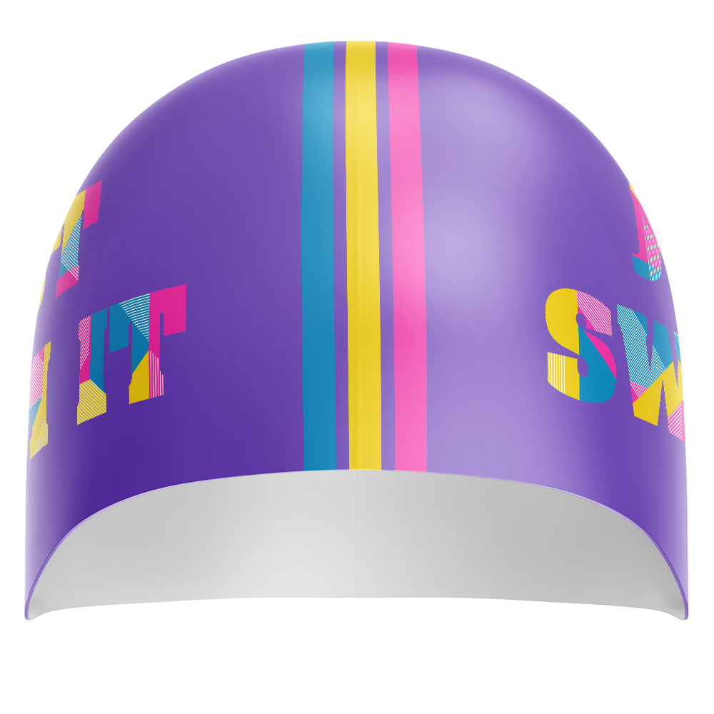 Just Swim It Swim Cap - Purple – Team Elite