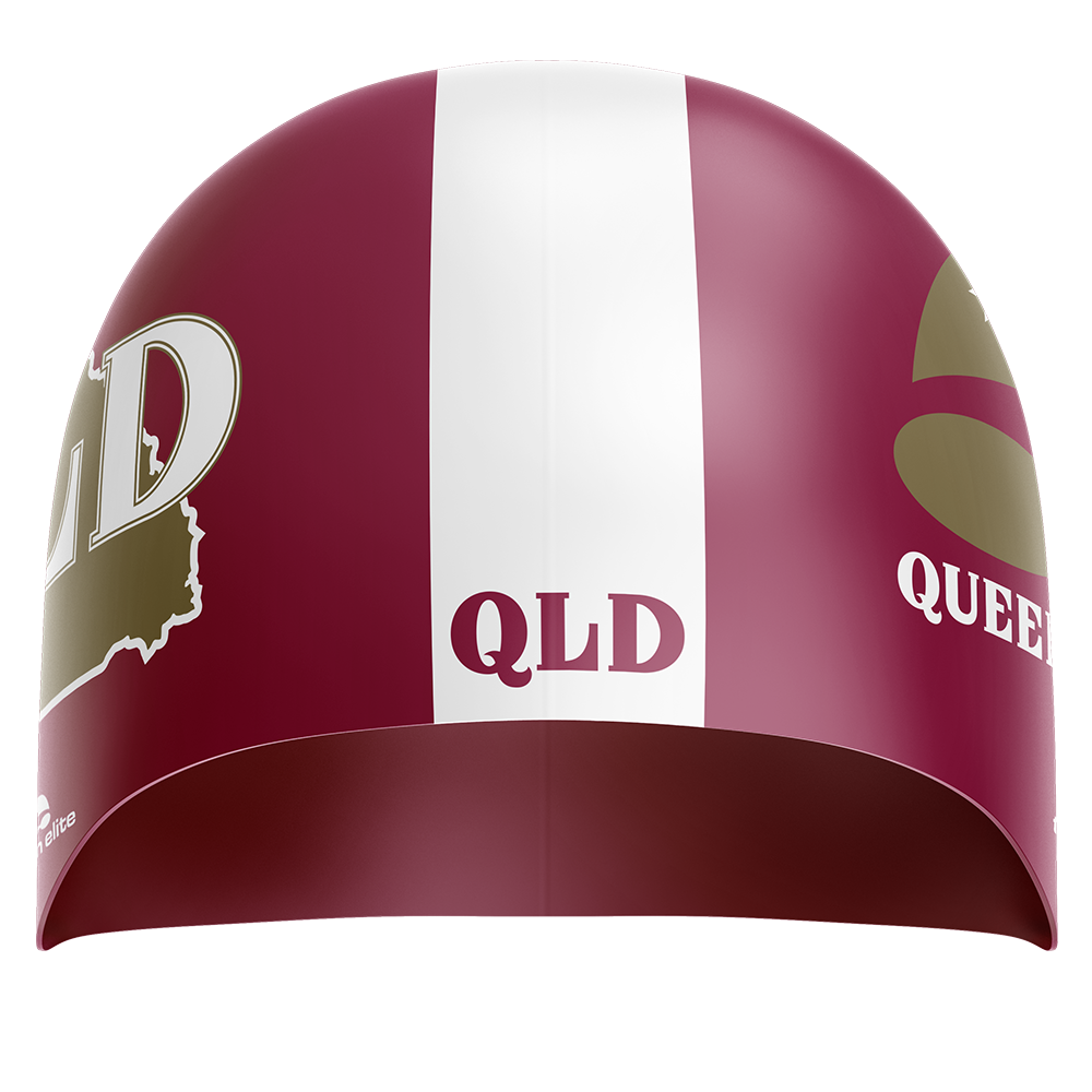 Queenslander Swim Cap - Maroon – Team Elite