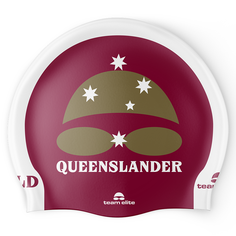 Queenslander Swim Cap - Maroon – Team Elite