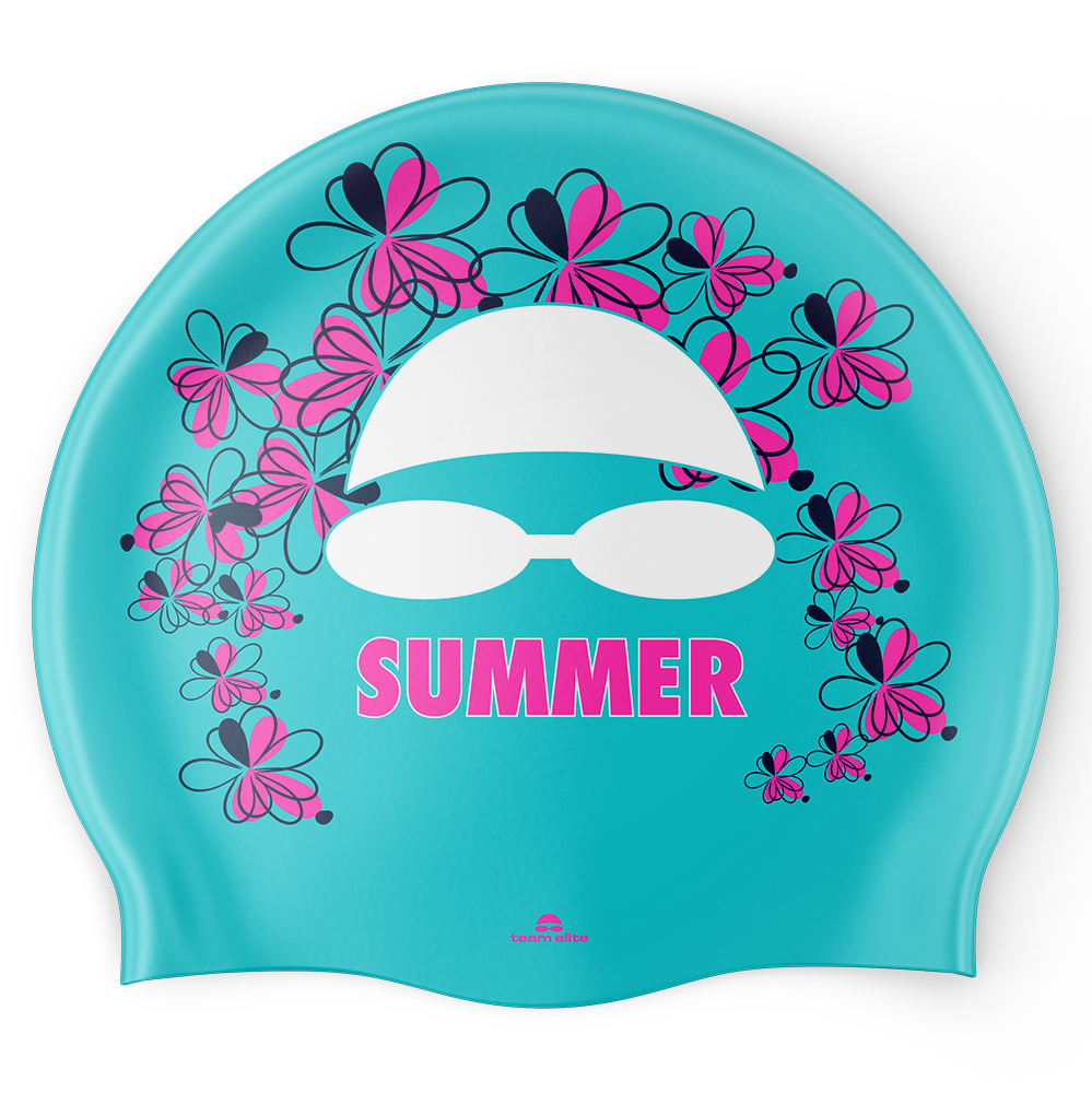 'Name' Swim Cap - Aqua – Team Elite